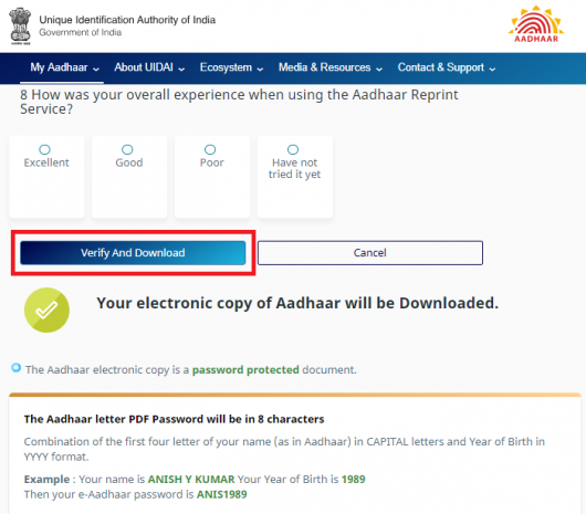 Aadhar Card Download Online, Aadhar Status - UIDAI Online Aadhaar Card Help